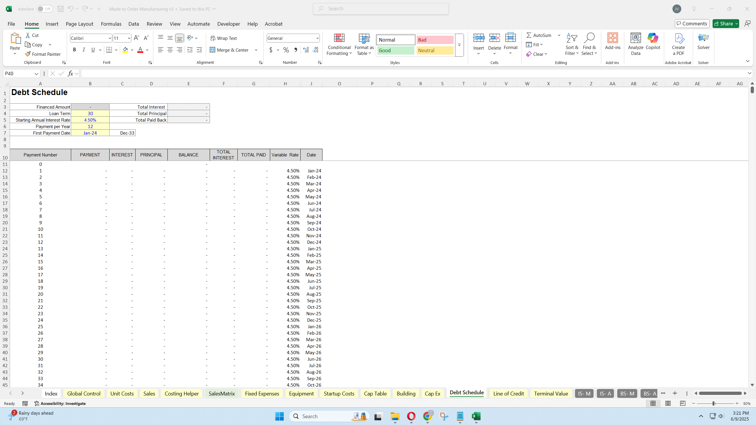 Made to Order Manufacturing - 10 Year Forecasting Model - Eloquens