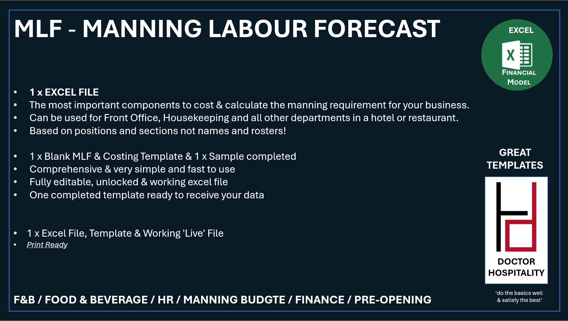 Man Labour Forecast Tool, Workforce Budget Calculator - Eloquens