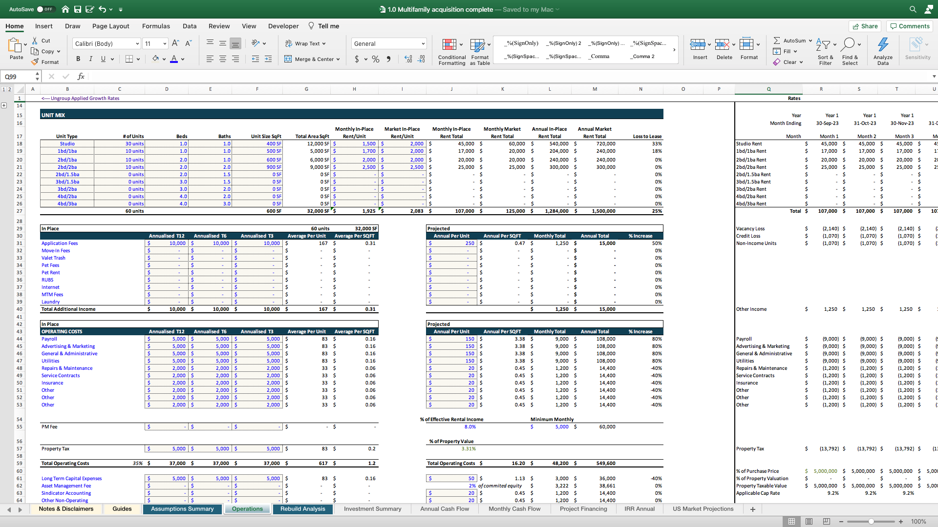 Multifamily Value Add Acquisition Model - Eloquens