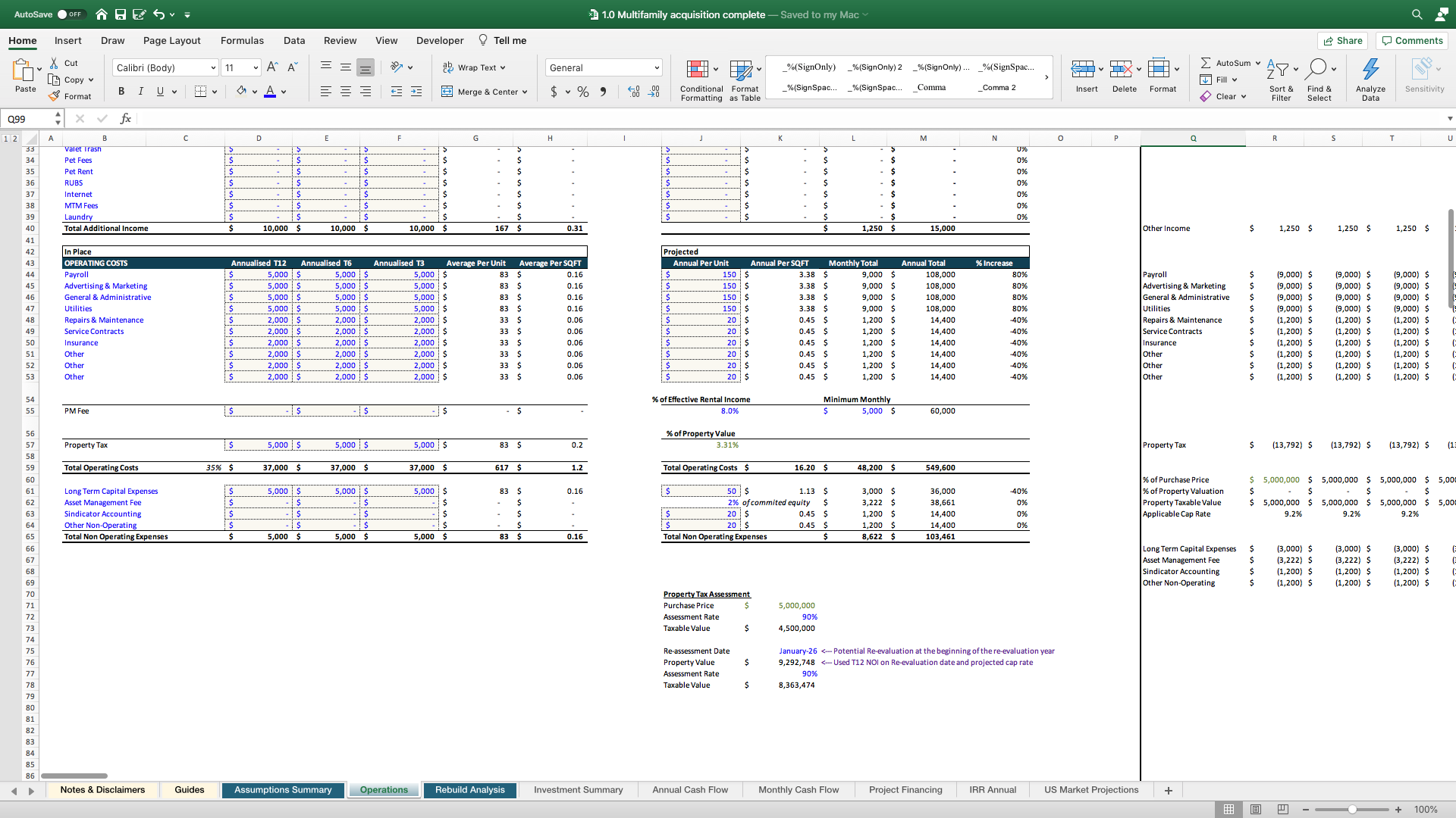 Multifamily Value Add Acquisition Model - Eloquens